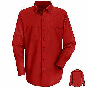 SP14 Red Kap Men's Long Sleeve Work Shirt
